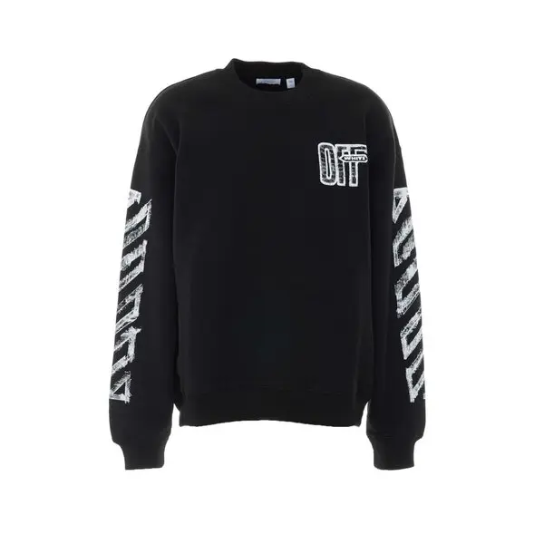 Off-White Motion Arrow Skate Sweatshirt - Black