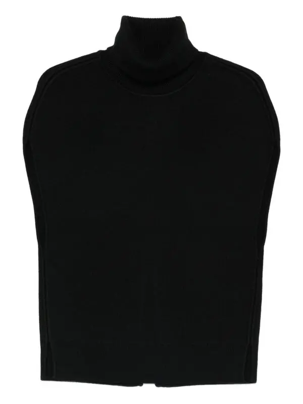 TOTEME Double-knit Cape Knit - Black