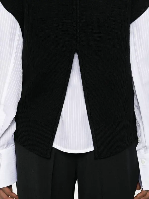 TOTEME Double-knit Cape Knit - Black