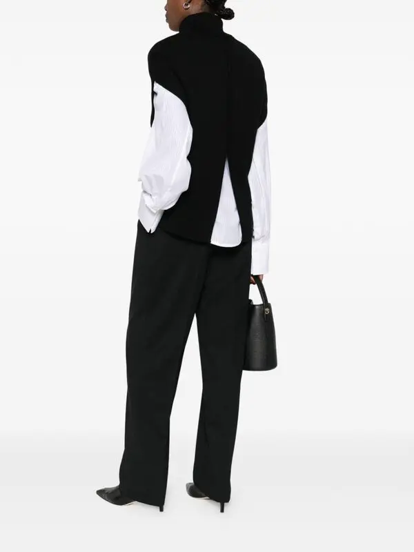 TOTEME Double-knit Cape Knit - Black