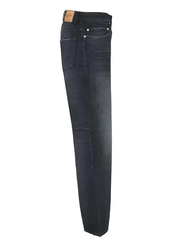 Balenciaga Regular Faded Jeans - Blue