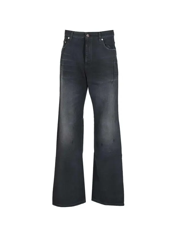 Balenciaga Regular Faded Jeans - Blue