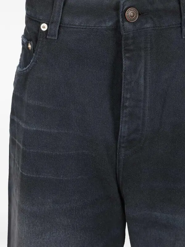 Balenciaga Regular Faded Jeans - Blue