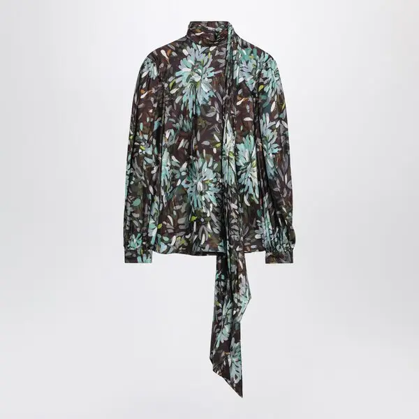Gucci Printed Silk Twill Blouse