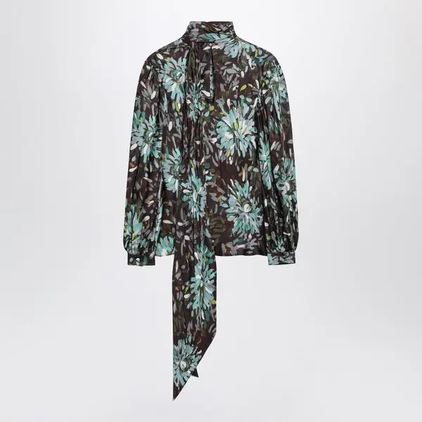Gucci Printed Silk Twill Blouse