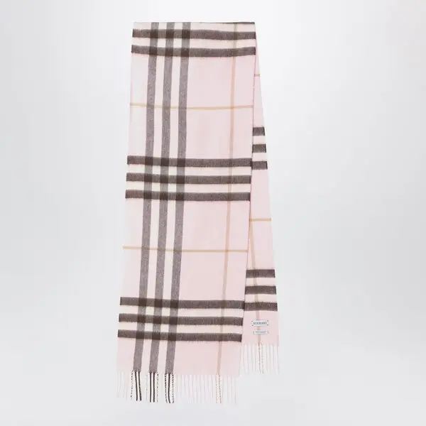 Burberry Cashmere Scarf With A Checked Pattern