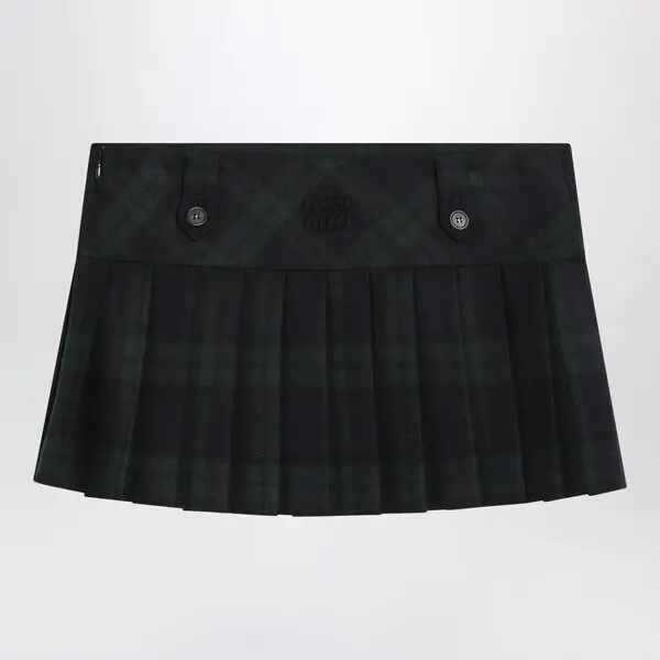 Miu Miu Wool Mini Skirt