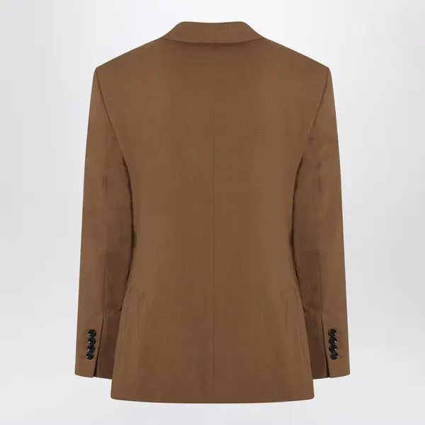 AMI Paris Hazelnut Single-breasted Wool Jacket