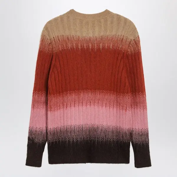 Fendi Multicoloured Mohair And Wool Sweater