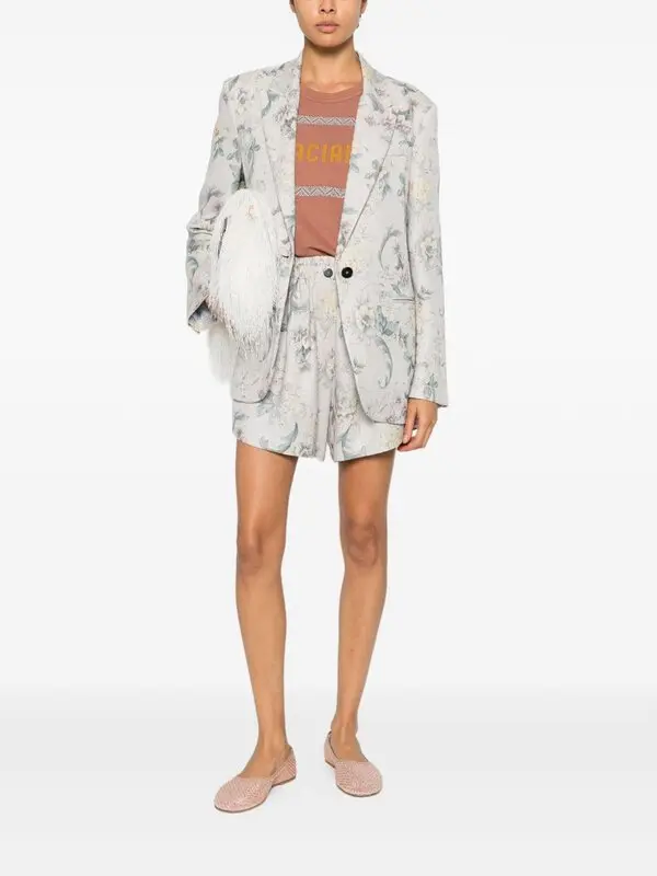 FORTE_FORTE Printed Blazer Jacket - Multicolor