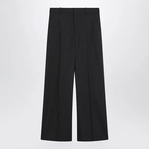 Gucci Wide-leg Wool Trousers - Gray