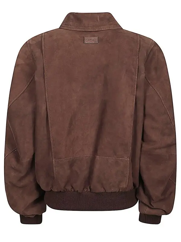 Loewe Suede Leather Bomber Jacket