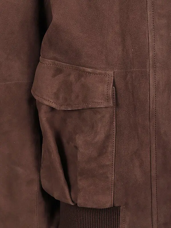 Loewe Suede Leather Bomber Jacket