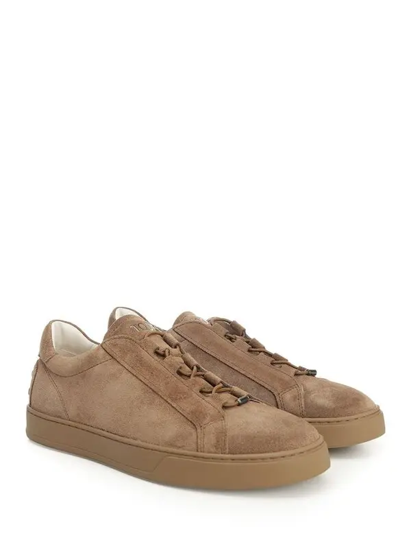 TOD'S Suede Sneakers - Cream