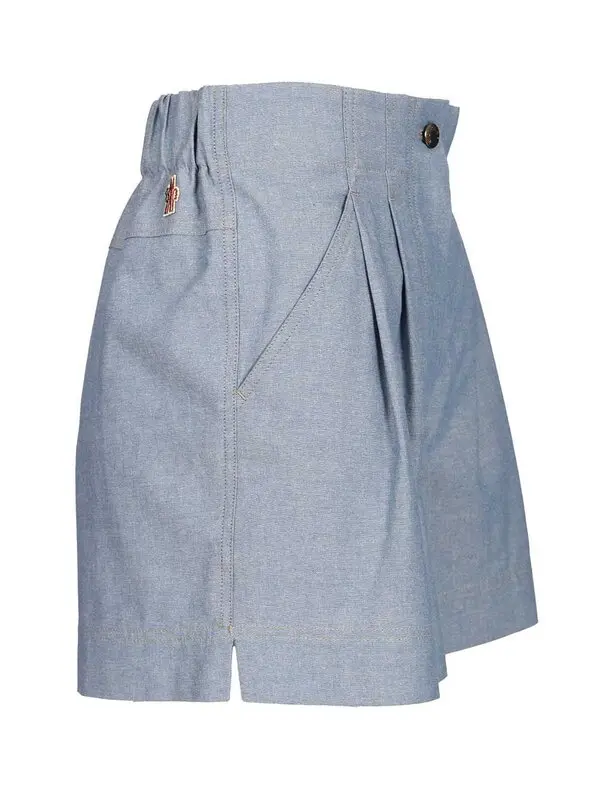 Moncler Chambray Cotton Shorts