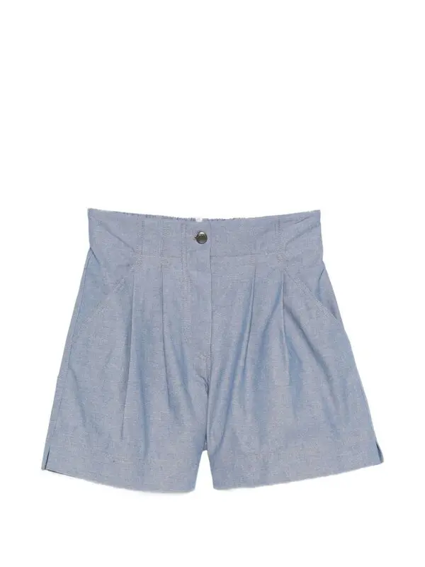 Moncler Chambray Cotton Shorts