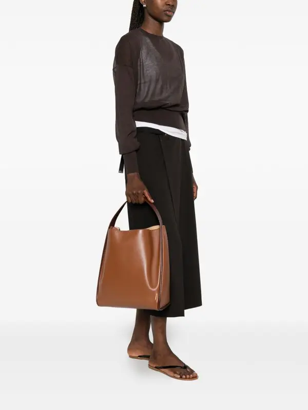 JIL SANDER Pivot Leather Tote Bag