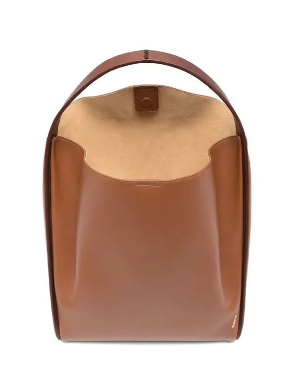 JIL SANDER Pivot Leather Tote Bag