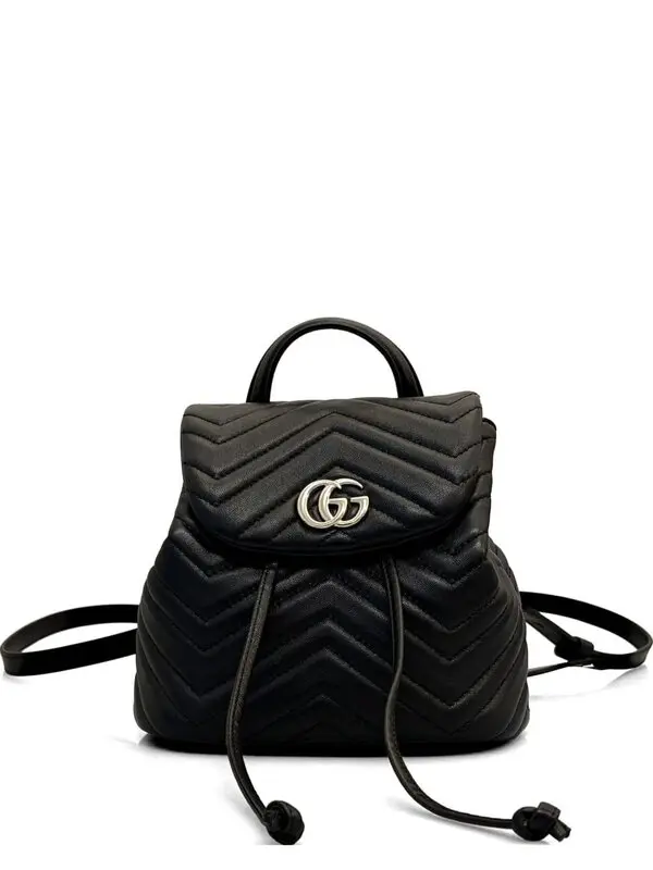 Gucci Gg Marmont Leather Backpack - Multicolor