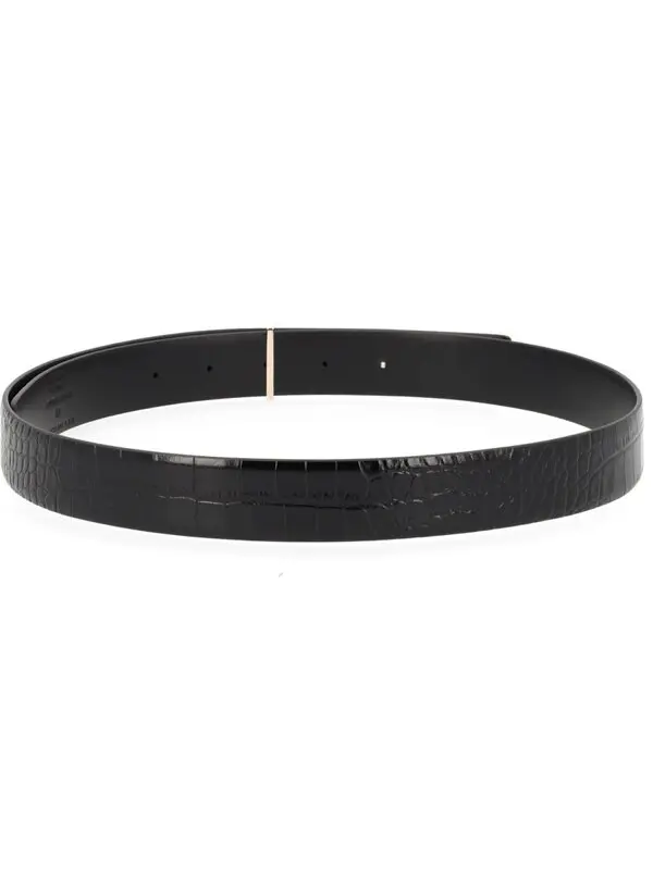 TOM FORD Leather Belt With T Buckle