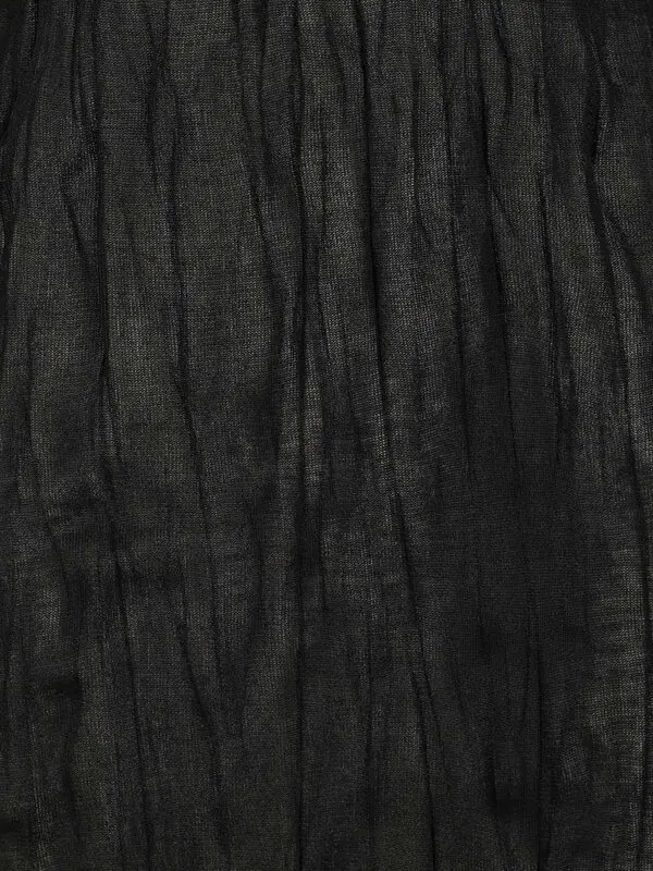 TOTEME Crinkled Knit Tank Dress - Black