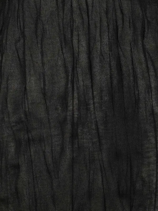 TOTEME Crinkled Knit Tank Dress - Black