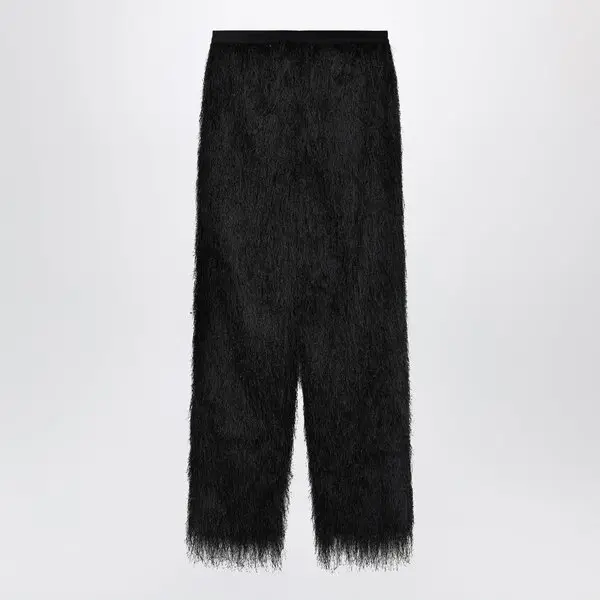 Loulou De Saison Reed Fringed Trousers - Black