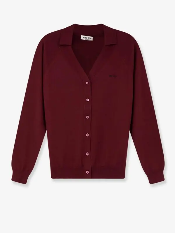 Miu Miu Virgin Wool Cardigan - Multicolor