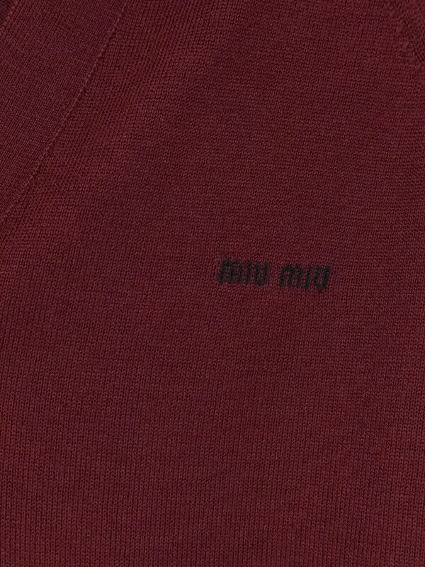 Miu Miu Virgin Wool Cardigan - Multicolor