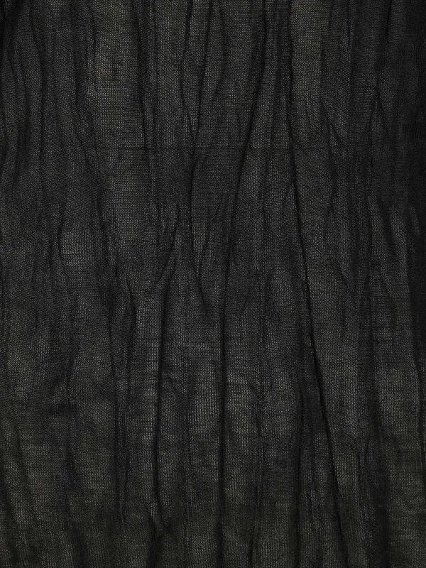 TOTEME Crinkled Knit Tank - Black