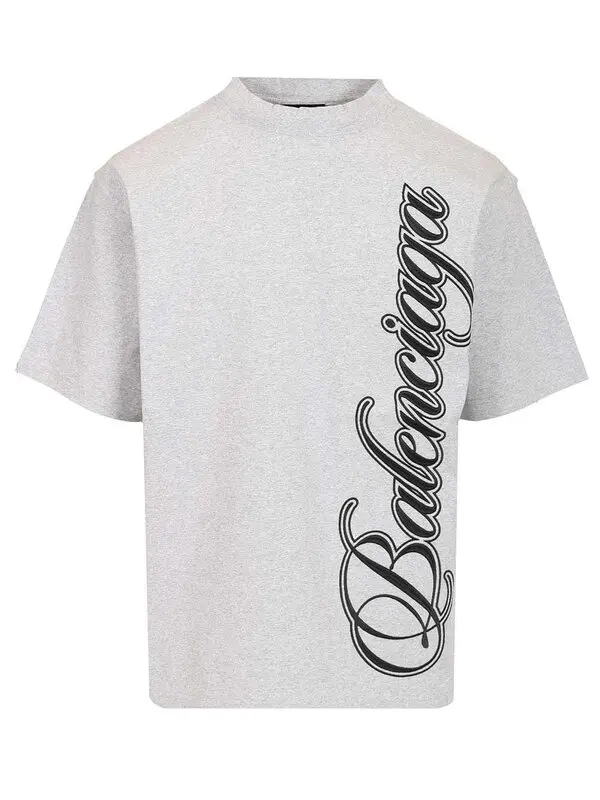 Balenciaga Cursive T-shirt - Gray