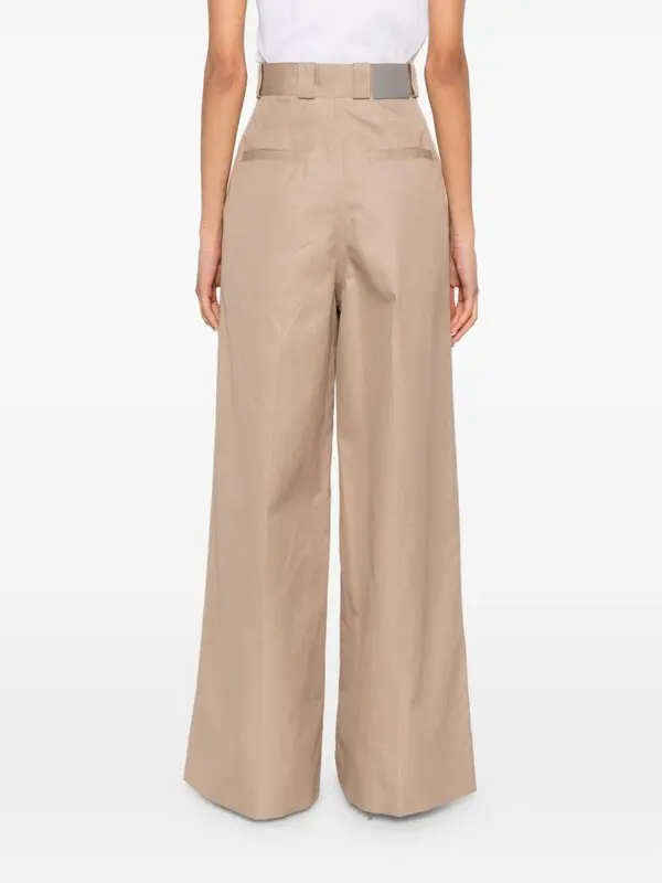 Balenciaga Cotton High-waisted Trousers - Multicolor