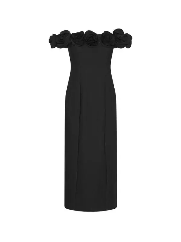 ROTATE BY BIRGER CHRISTENSEN Crepe Midi Dress