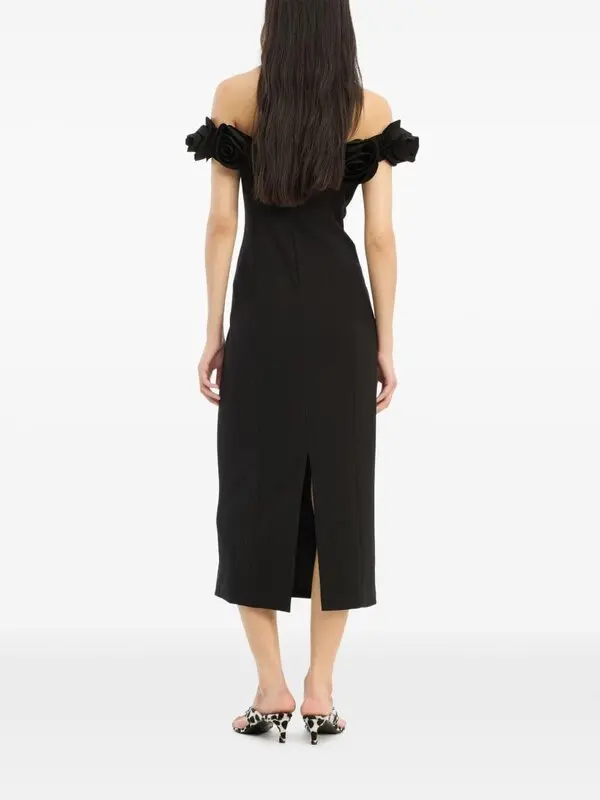 ROTATE BY BIRGER CHRISTENSEN Crepe Midi Dress