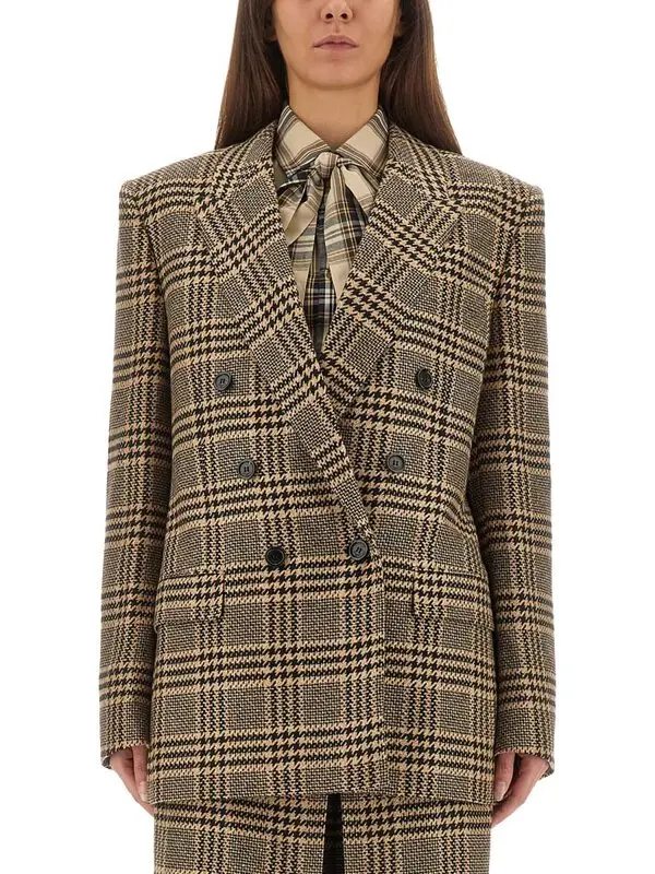 Saint Laurent Silk And Cashmere Jacket - Cream