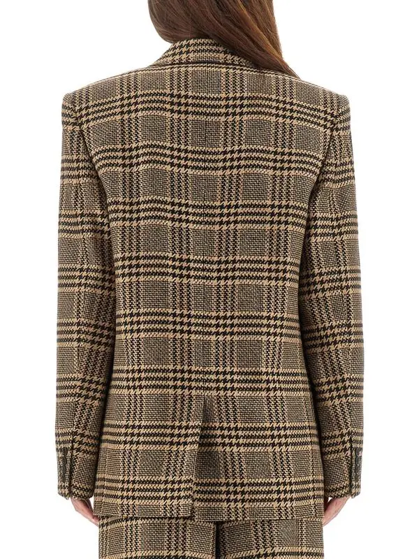 Saint Laurent Silk And Cashmere Blazer - Cream