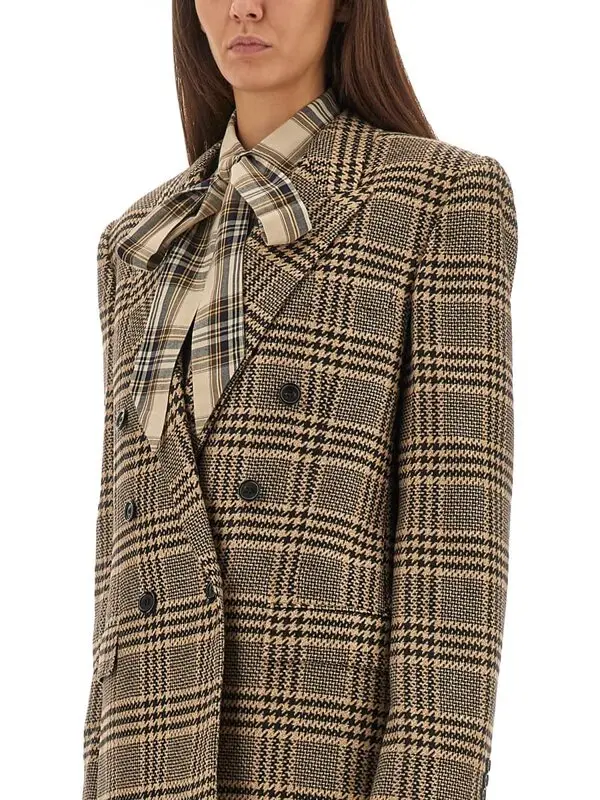 Saint Laurent Silk And Cashmere Blazer - Cream