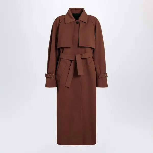 Max Mara Rainproof Gabardine Trench Coat - Brown