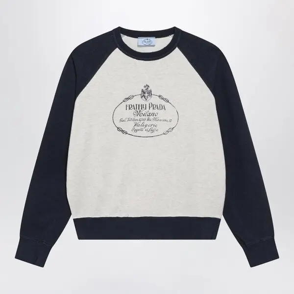Prada Cotton Sweatshirt - White