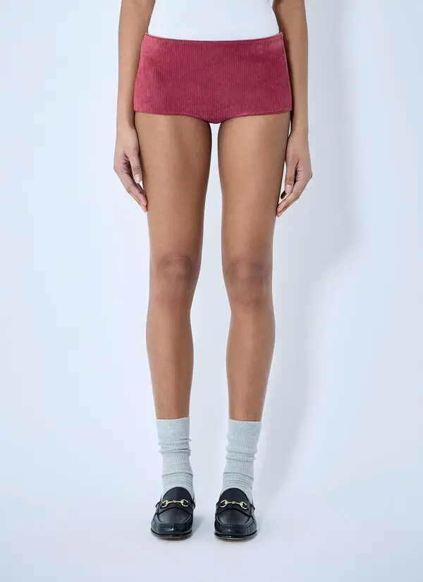 Gucci Suede Mini Shorts
