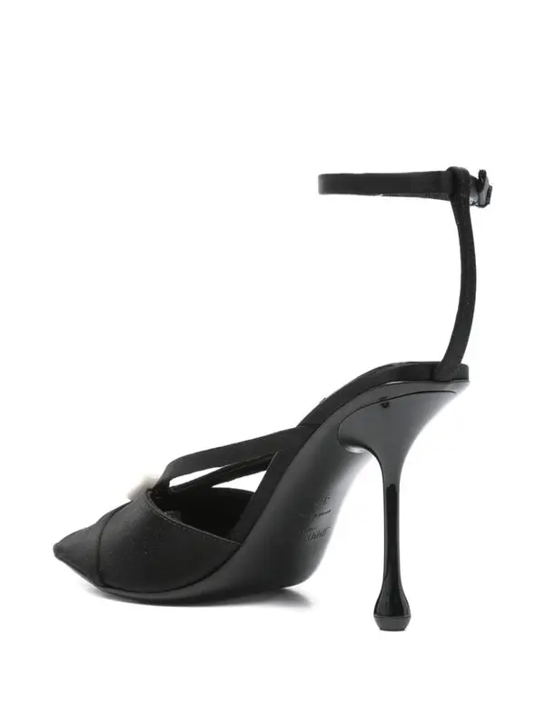 JIMMY CHOO Siva 95 Satin Sandals - Multicolor