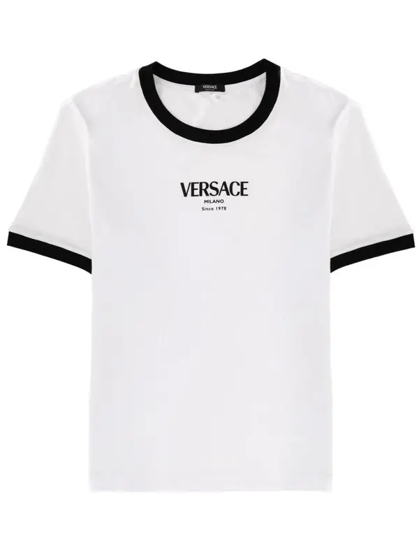 Versace T-shirt With Logo - White