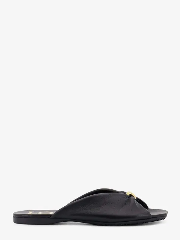 Loewe Paula's Ibiza -pebble Soft Leather Sandals - Black