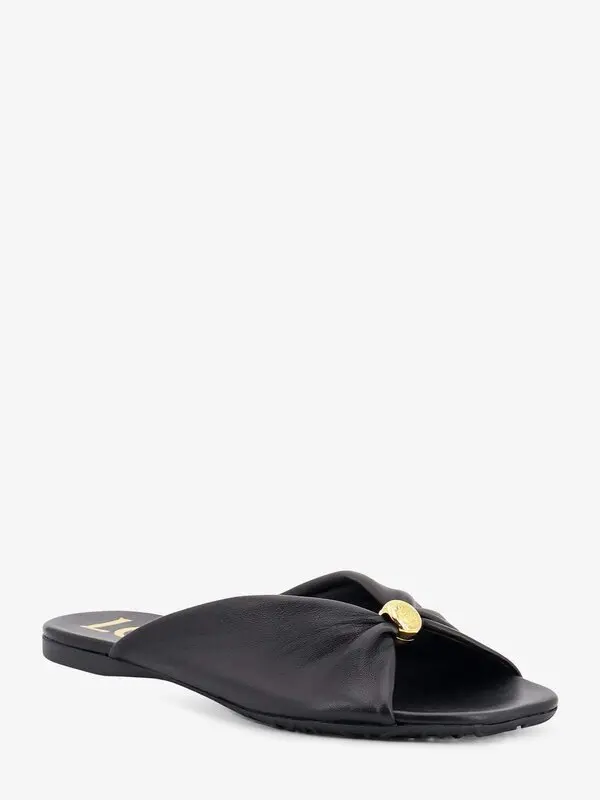 Loewe Pebble Soft Leather Sandals - Black