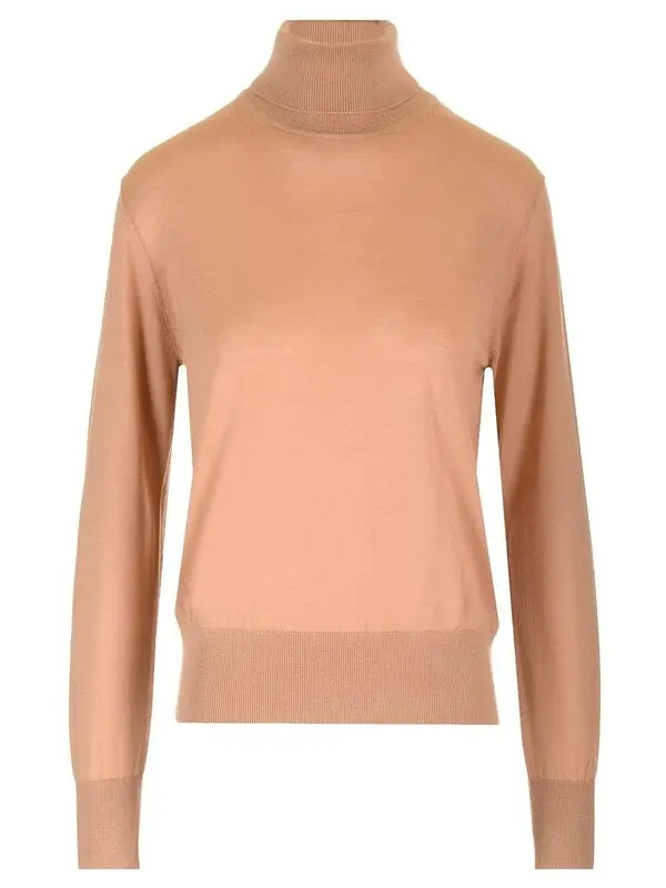 FORTE_FORTE Superfine Merinos Turtleneck Sweater - Brown