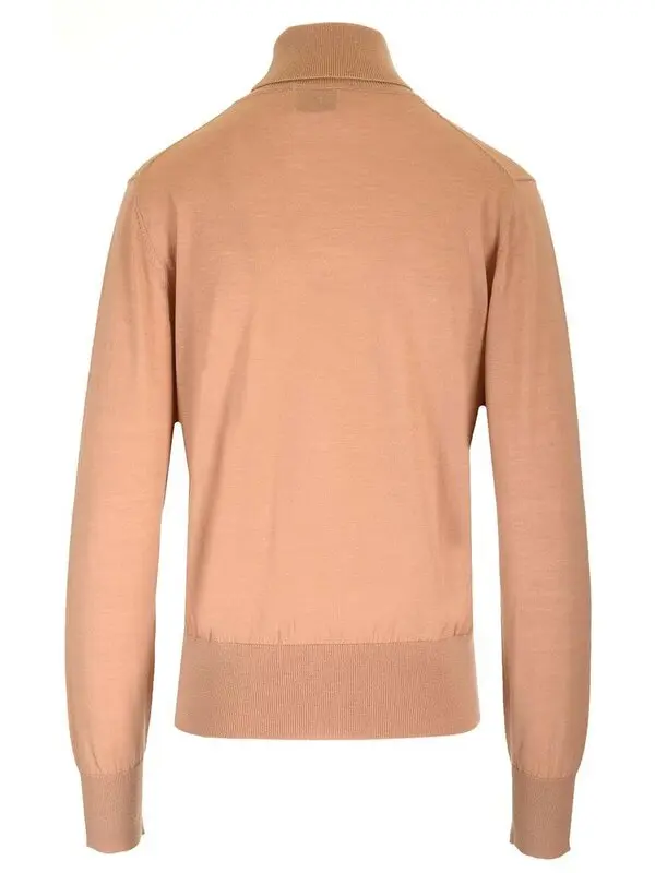 FORTE_FORTE Superfine Merinos Turtleneck Sweater - Brown