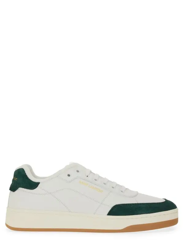 Saint Laurent Smooth Leather Sl/61 Sneaker - White