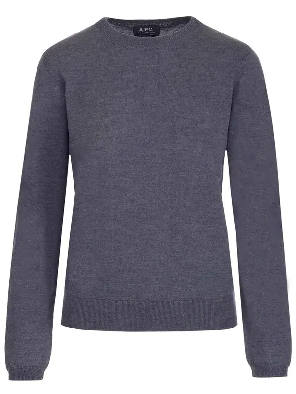 A.p.c. Wool Crew Neck Pullover - Gray