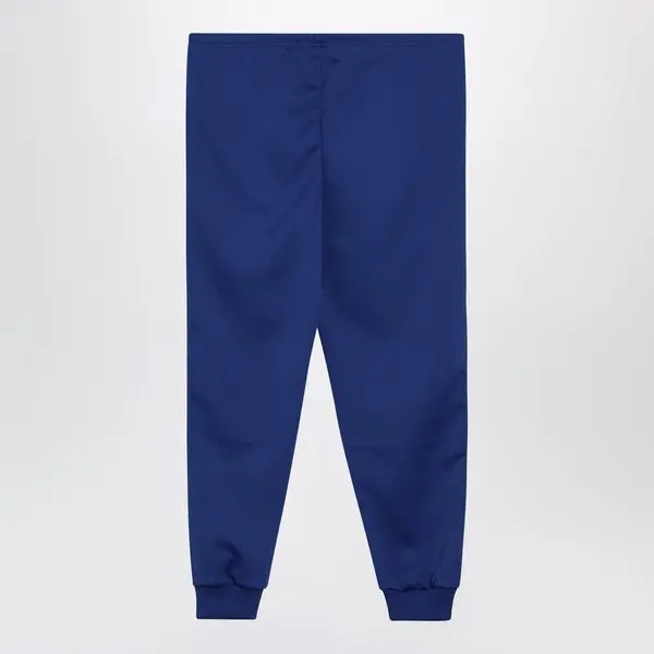 Prada Blueette/white Technical Fabric Jogging Trousers