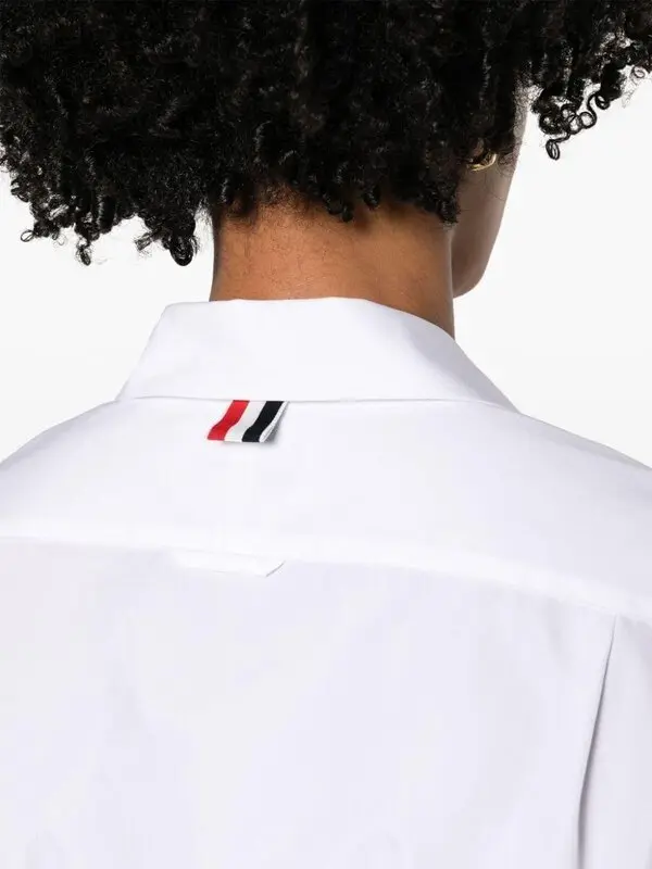 Thom Browne Cropped Poplin Shirt - White